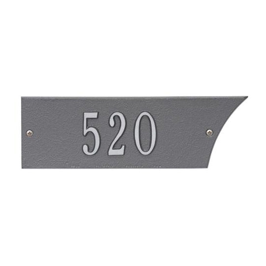 Pewter/Silver 1-Line Address Plaque Set – Kingsley Park